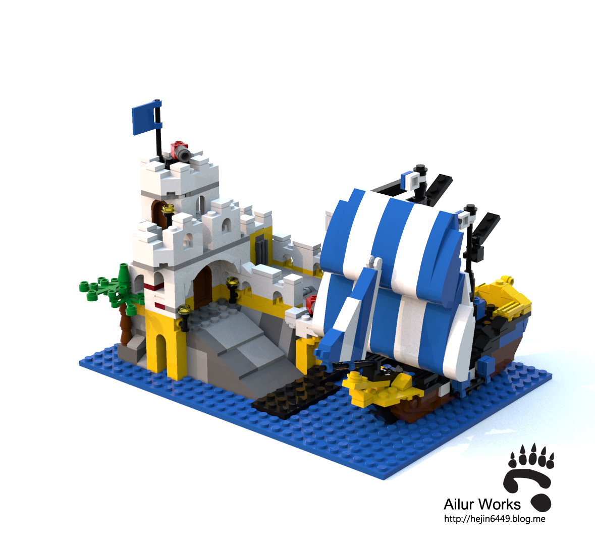 Micro 6276 Eldorado Fortress - HelloBricks
