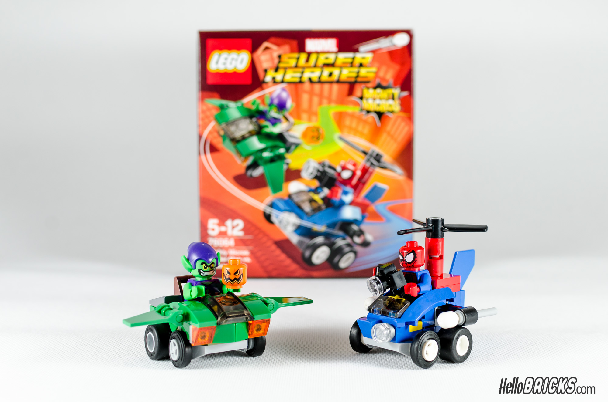 REVIEW LEGO 76064 Mighty Micros Spider-Man vs Green Goblin - HelloBricks