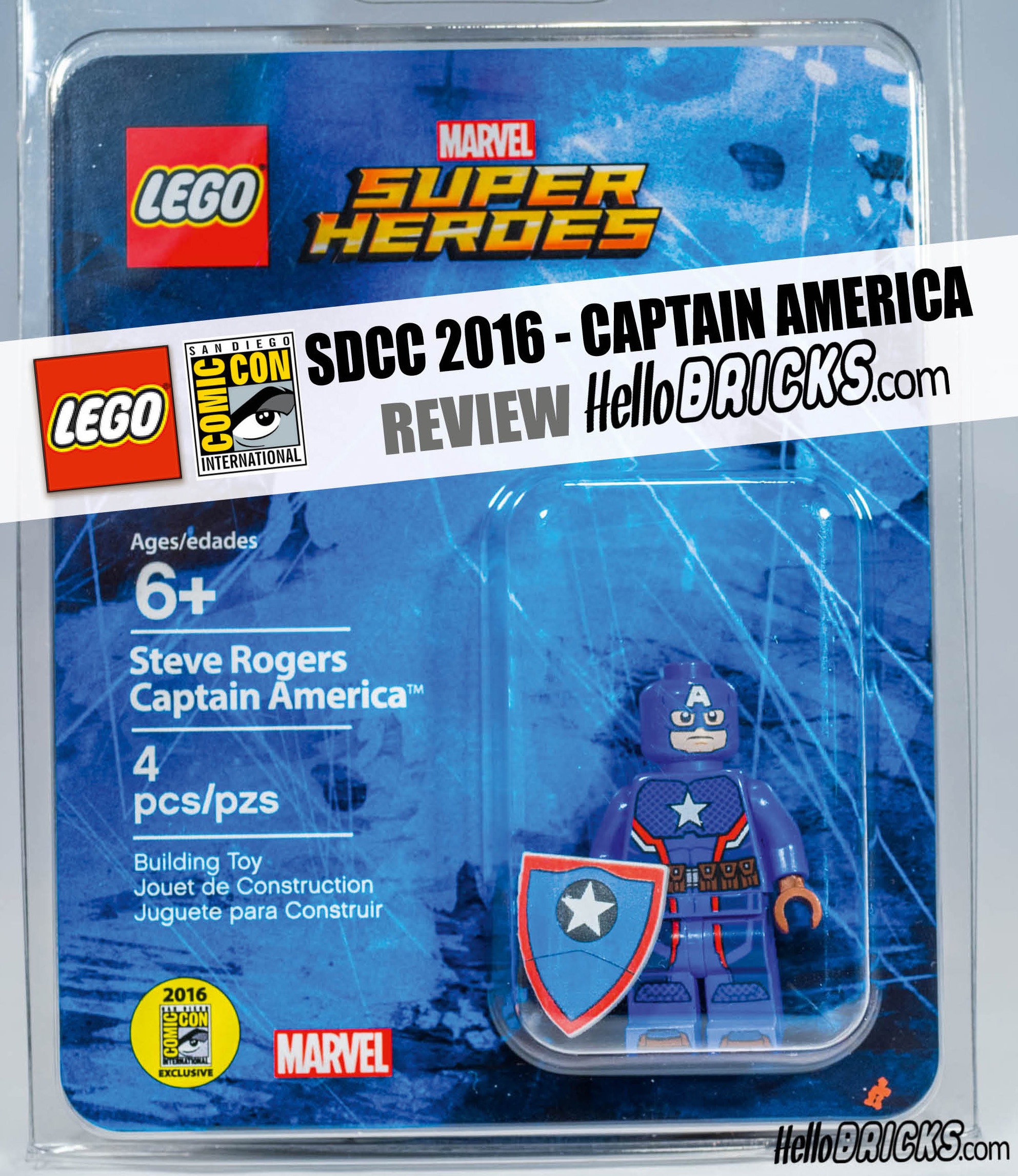 REVIEW LEGO - SDCC 2016 - Captain America - HelloBricks