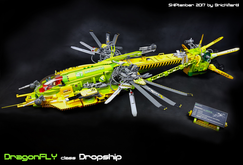 SHIPtember : Dragonfly class Dropship - HelloBricks