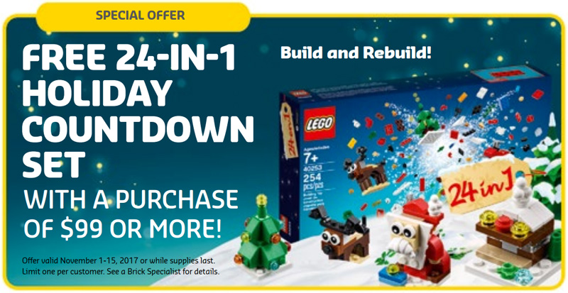 Les offres de novembre chez LEGO : Brick Friday et thème de Noël ...