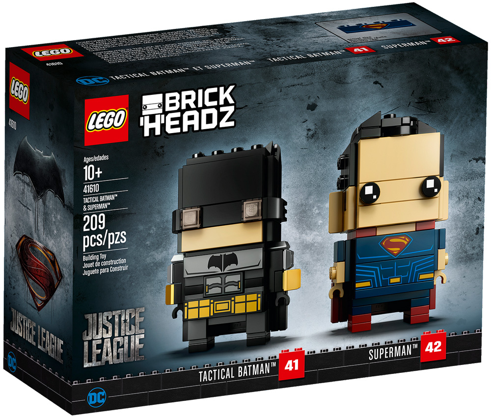 Nouveaux LEGO BrickHeadz Justice League et Retour vers le Futur ...