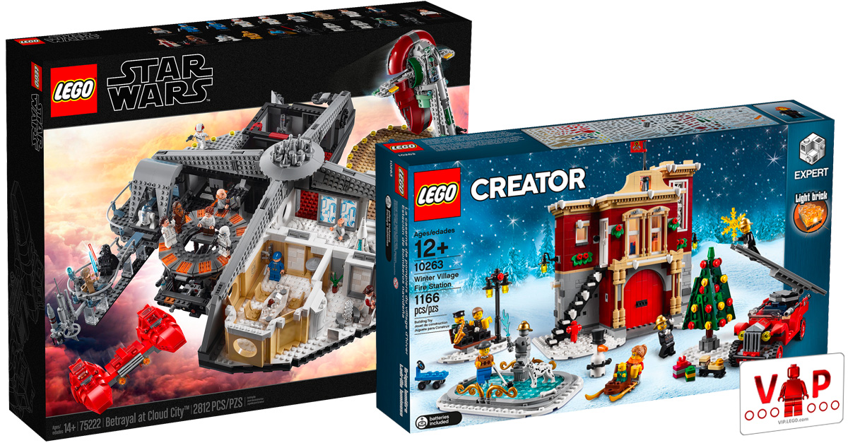 LEGO Star Wars 75222 Cloud City et LEGO 10263 Winter Village Fire ...