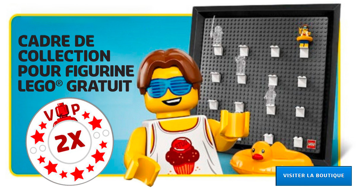 Chez LEGO : points VIP doublés et cadre LEGO 5005359 Minifigure ...