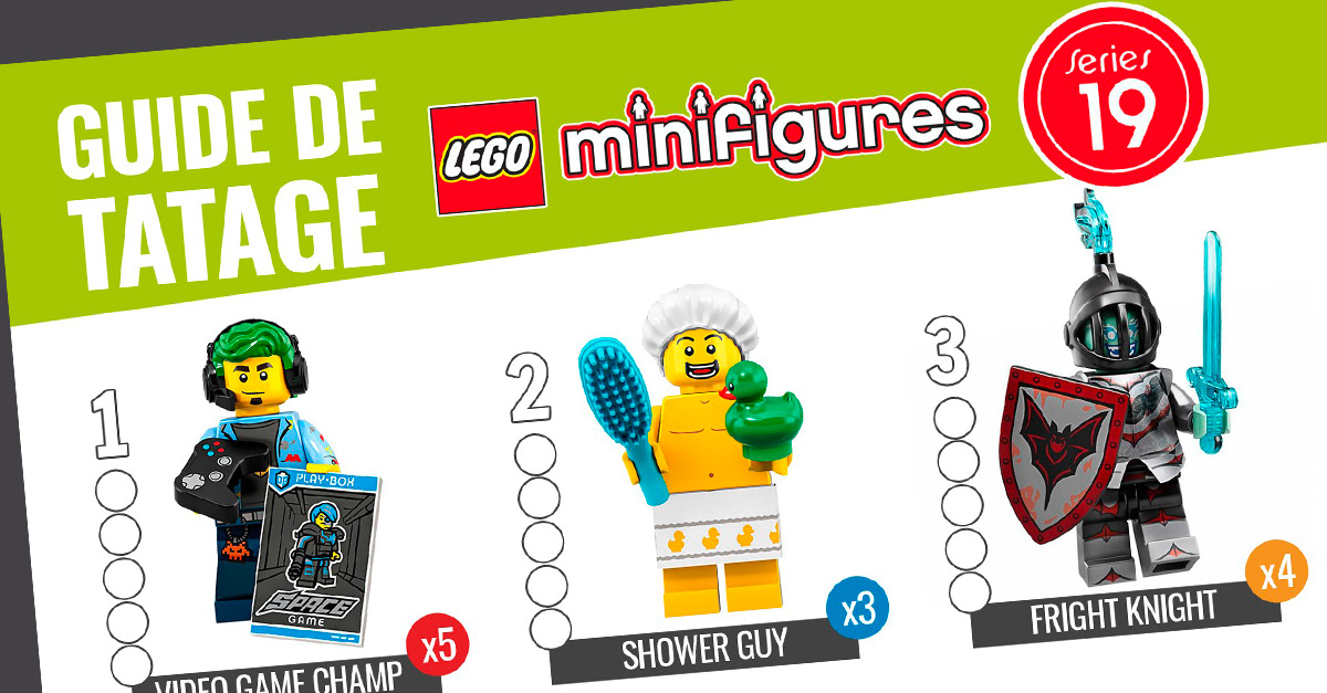 LEGO 71025 Collectible Minifigures Series 19 : le guide de tâtage ...