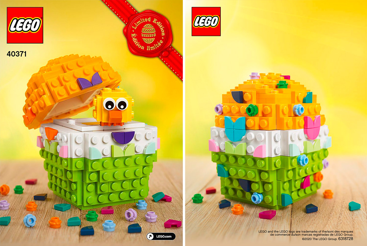 Bientôt offert chez LEGO : l'œuf de Pâques LEGO 40371 Easter Egg ...