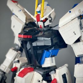 Freedom Gundam vs. Cardboard Gundam - HelloBricks