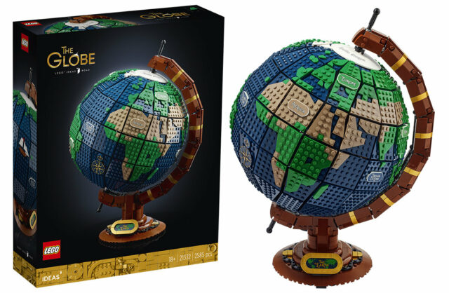 Sur le Shop LEGO : le globe terrestre LEGO Ideas 21332 The Globe est ...