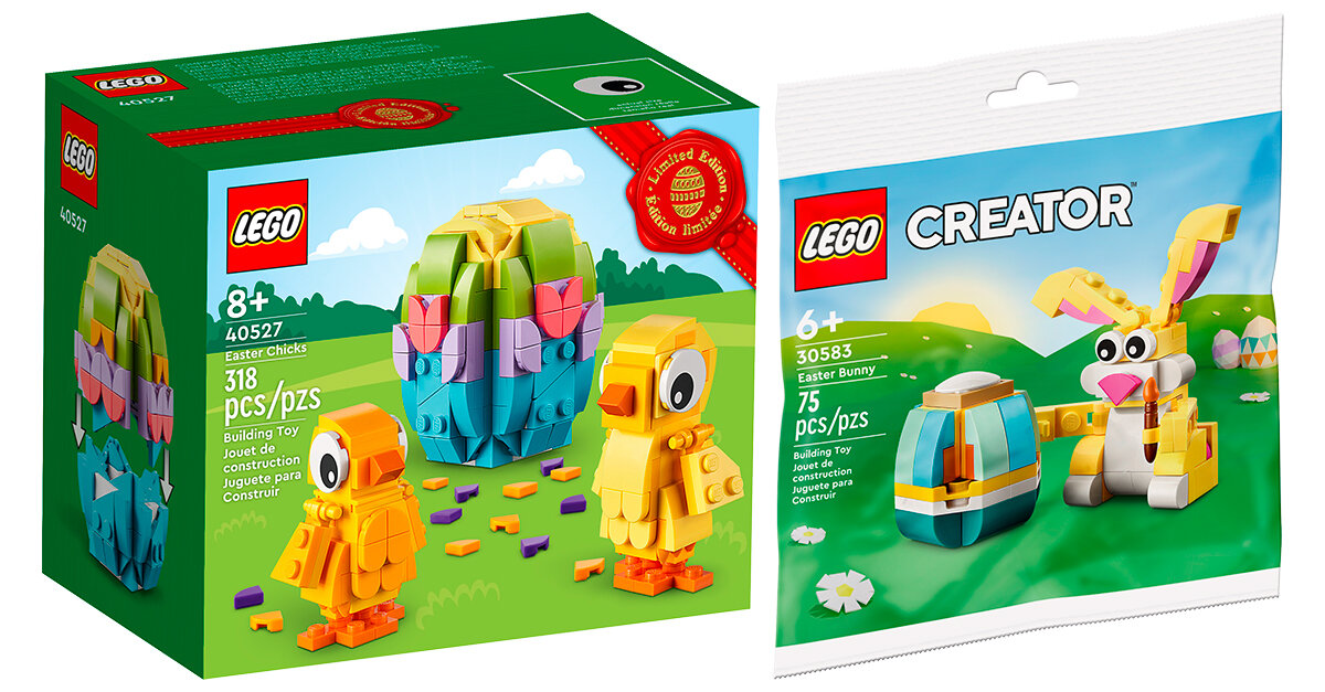 Chez LEGO : les cadeaux de Pâques 40527 Easter Chicks et 30583 Easter ...
