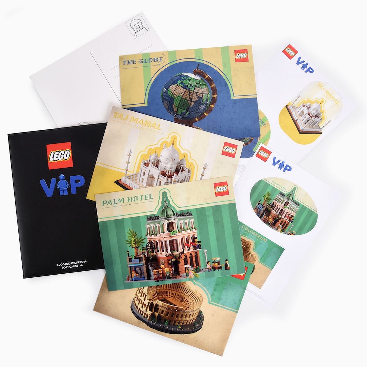 LEGO VIP : un pack de cartes postales et des stickers pour la valise ...