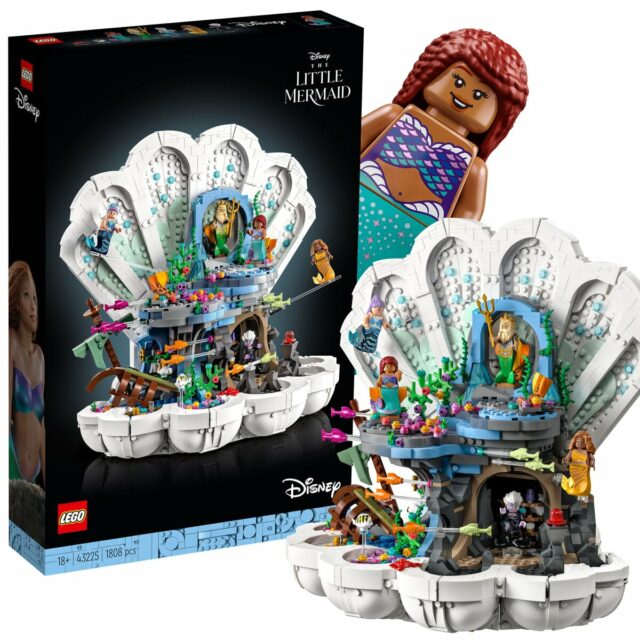 Chez LEGO : le set Disney 43225 Little Mermaid Royal Clamshell est ...