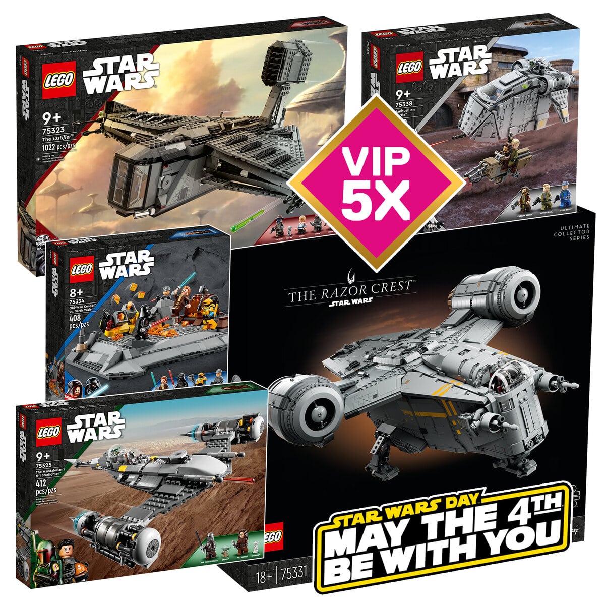 LEGO Star Wars May the 4th 2023 : la liste des sets VIP x5 en LEGO ...