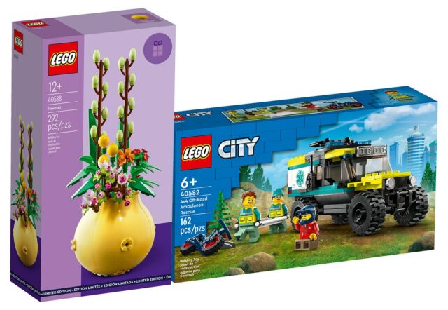 Nouveaux cadeaux offerts chez LEGO : 40588 Flower Pot et 40582 4×4 Off ...