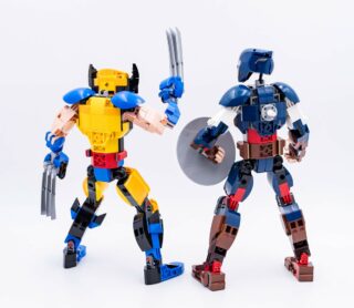 Review LEGO Marvel 76257 Wolverine & 76258 Captain America Construction Figures - HelloBricks
