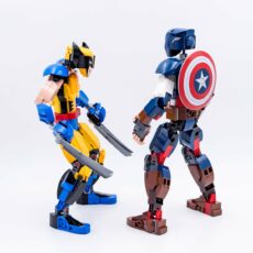 Review LEGO Marvel 76257 Wolverine & 76258 Captain America Construction Figures - HelloBricks