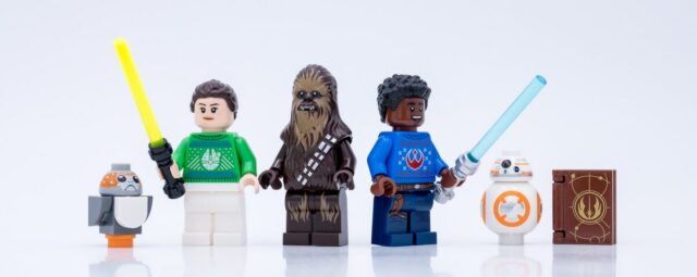 Review LEGO Star Wars 40658 Millennium Falcon Holiday Diorama - HelloBricks