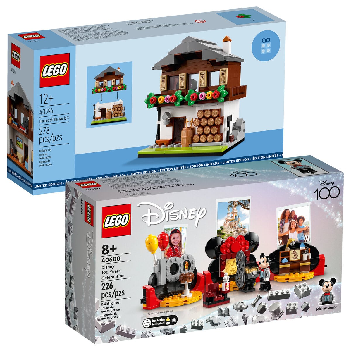 Chez LEGO : les cadeaux 40600 Disney 100 Years Celebration et 40594 ...