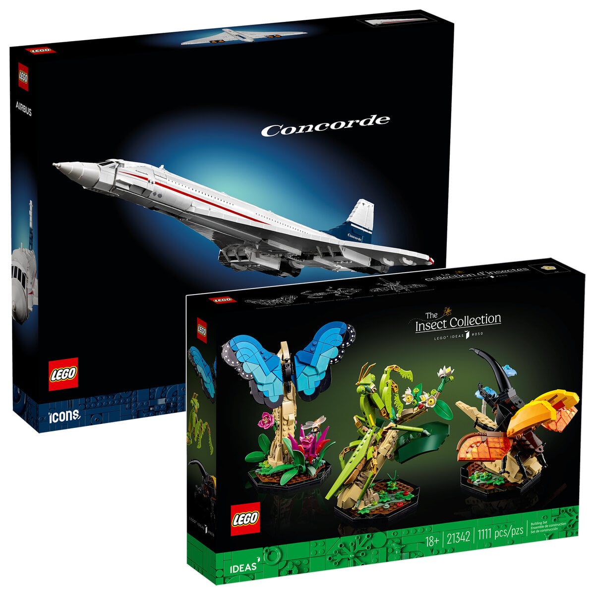 Chez LEGO : les sets Icons 10318 Concorde et Ideas 21342 The Insect ...