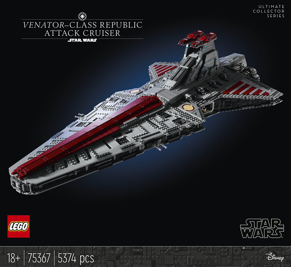 Chez LEGO : le set Star Wars 75367 Venator-Class Republic Attack ...